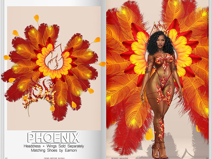 Second Life Marketplace - Rosary. Phoenix . Accessories Red